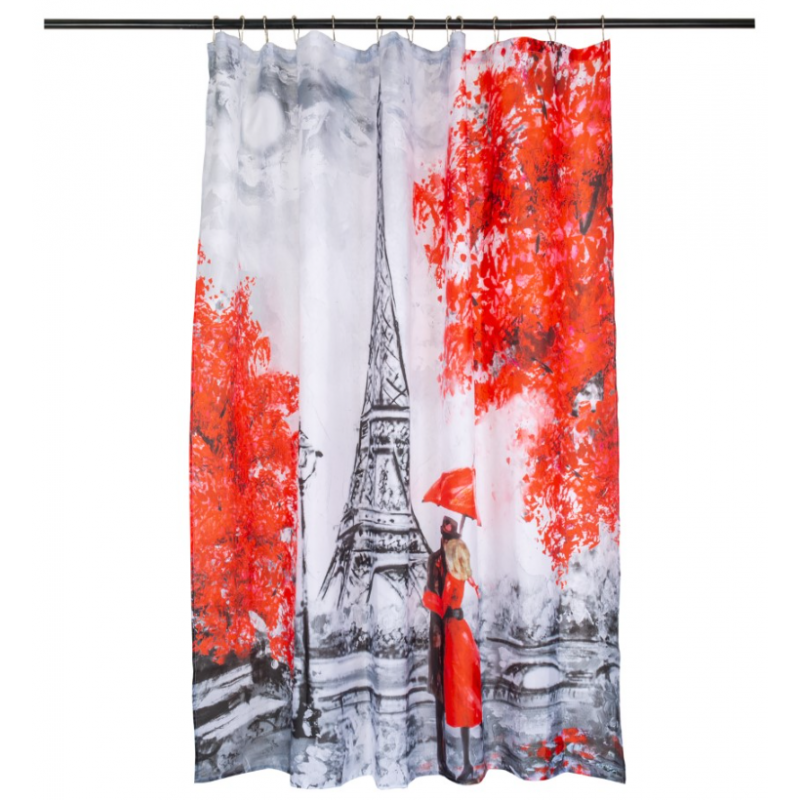 Set De Cortina De Baño Paris Eiffel Masel